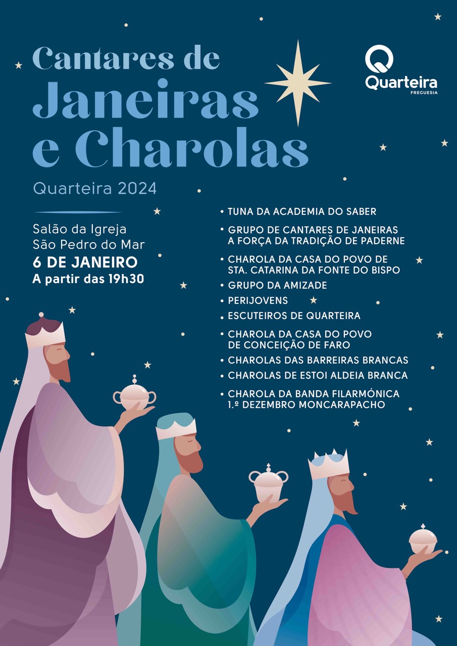 Quarteira inicia o ano com os Cantares de Janeiras e Charolas - Postal