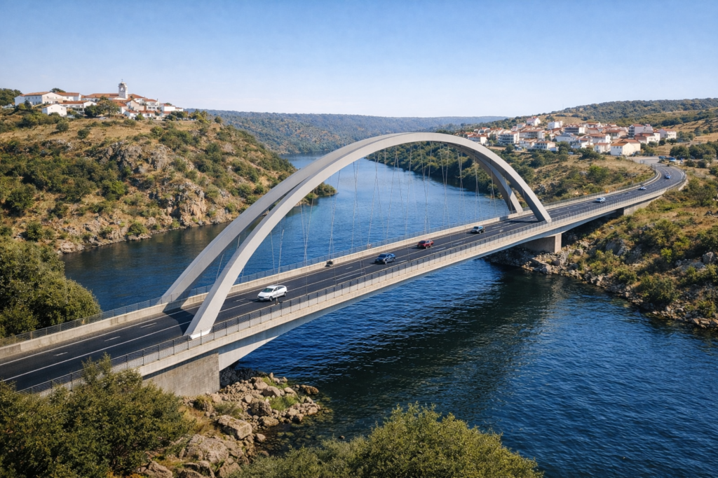 Vai ser construída uma nova ponte entre Portugal e Espanha que poupará ...